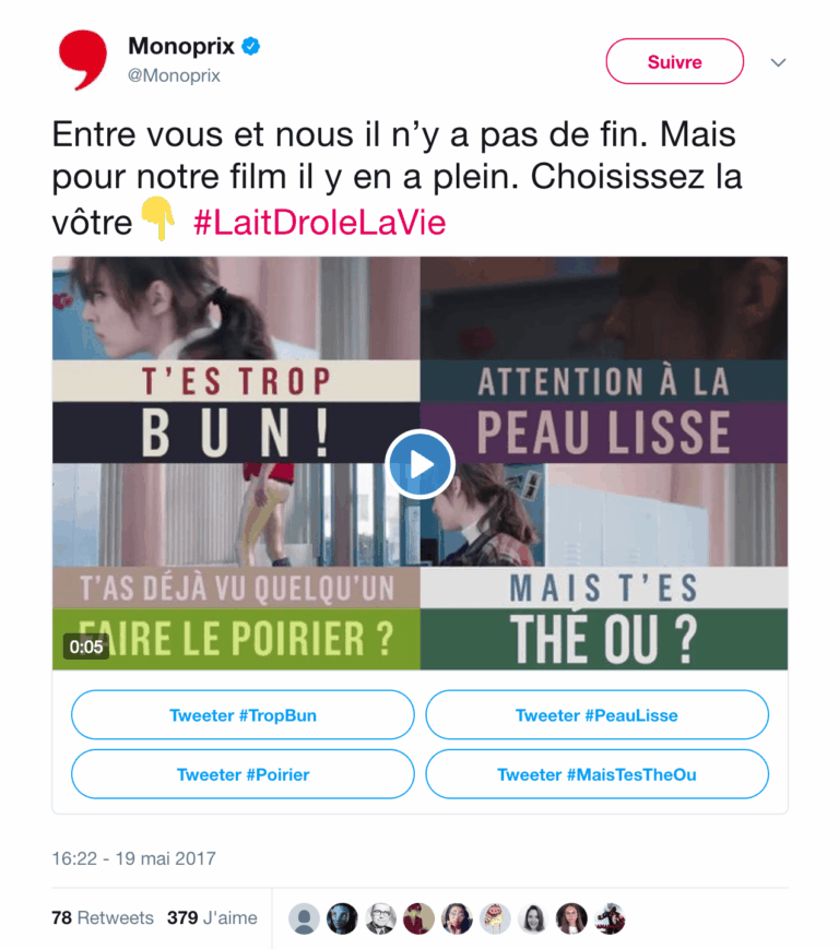 De la TV à Twitter - Une campagne Monoprix 360° - Pickaw